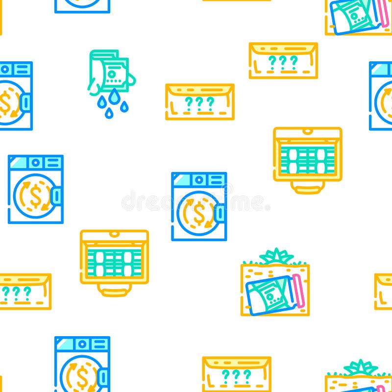 Corruption Problem Vector Seamless Pattern Stock Illustration ...
