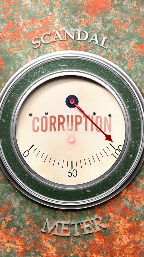 Corruption and Scandal that is Hitting a Full Scale, Showing a Very ...