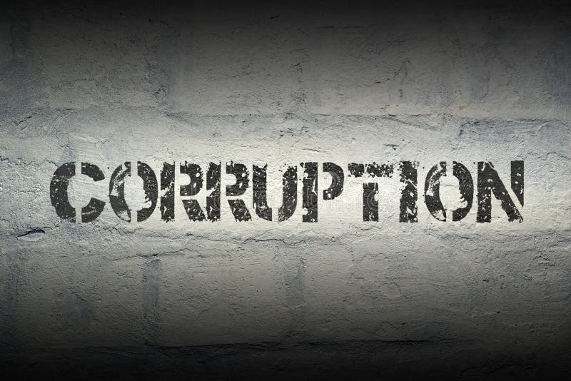 Corruption WORD GR stock photo. Image of danger, print - 80875356