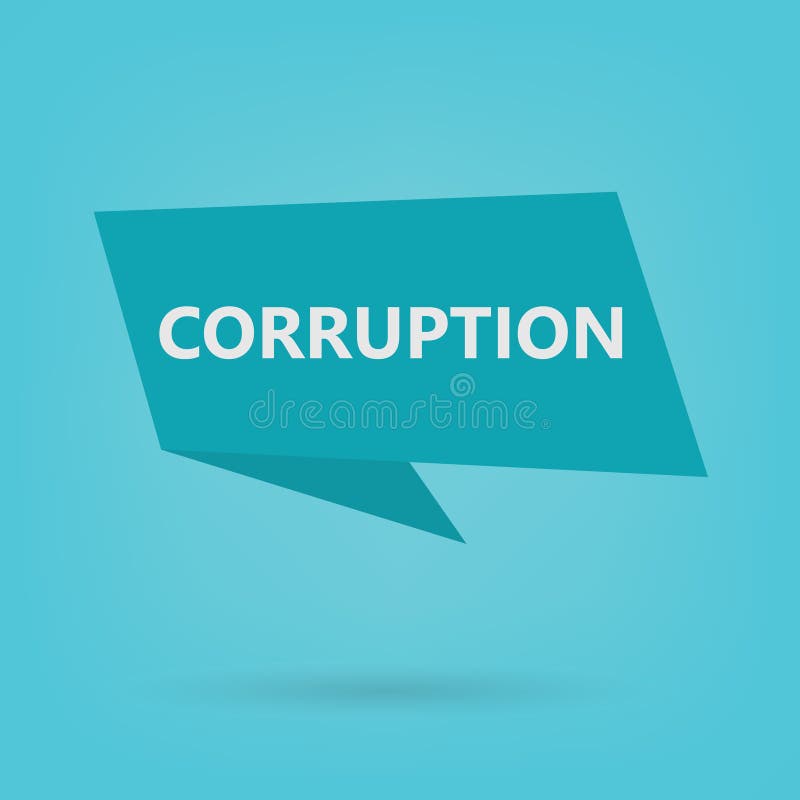 3d Corruption in word stock illustration. Illustration of giving - 35763116