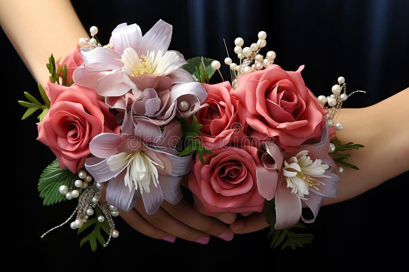 Corsages stock illustration. Illustration of gown, orchid - 303629116