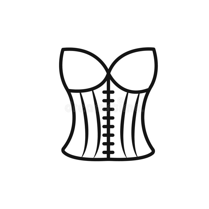 Corset Icon Vector Set Collection for Web Stock Vector - Illustration ...