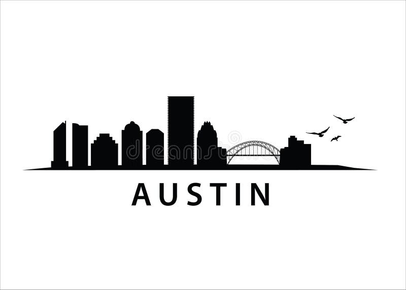Austin in Texas, USA. American Skyline Landscape of City in North ...