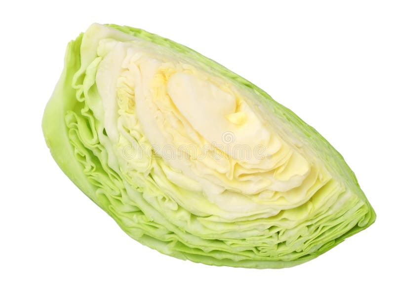 Corte De Col Verde Aislada En Fondo Blanco Foto de archivo - Imagen de ...