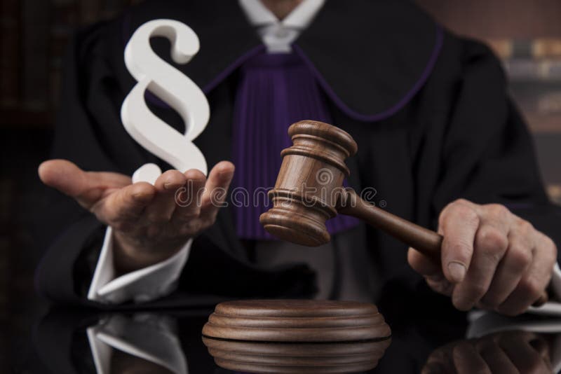 Corteje El Mazo, Tema De La Ley, Mazo Del Juez Foto de archivo - Imagen ...