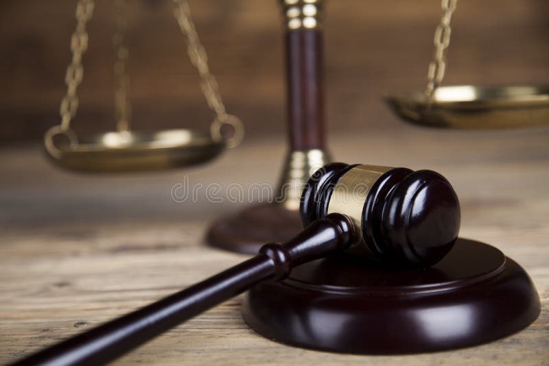 Corteje El Mazo, Tema De La Ley, Mazo Del Juez Imagen de archivo ...