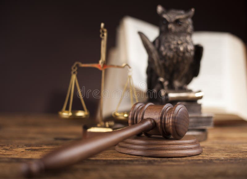 Corteje O Martelo, Tema Da Lei, Malho Do Juiz Foto de Stock - Imagem de ...