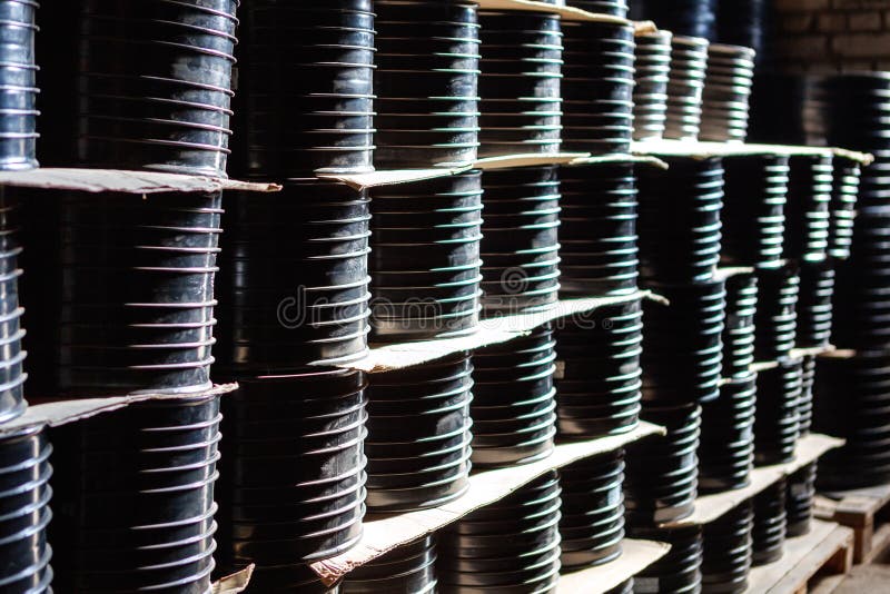 Cortex Clutch. Fitting for Plastic Pipes Stacked in a Warehouse Yard ...