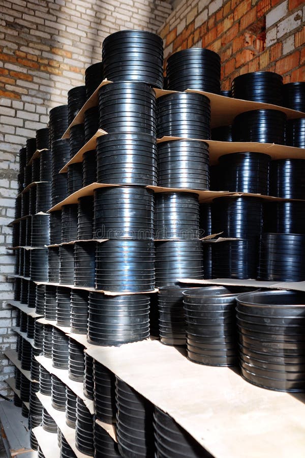 Cortex Clutch. Fitting for Plastic Pipes Stacked in a Warehouse Yard ...