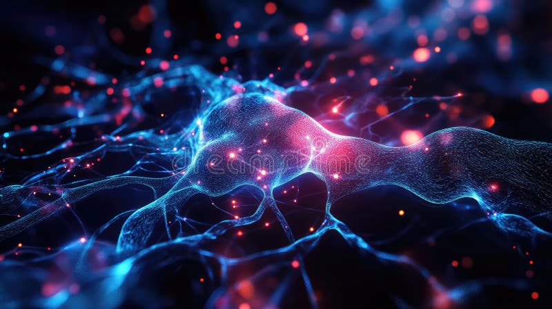 Cortex Flickering Neural Signal Stock Illustration - Illustration of ...