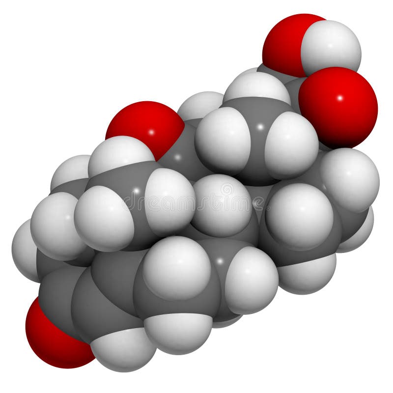 Cortisone Molecule with Chemical Formula Stock Illustration ...