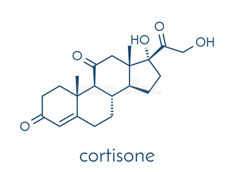 Cortisone stock illustration. Illustration of molecules - 25164688