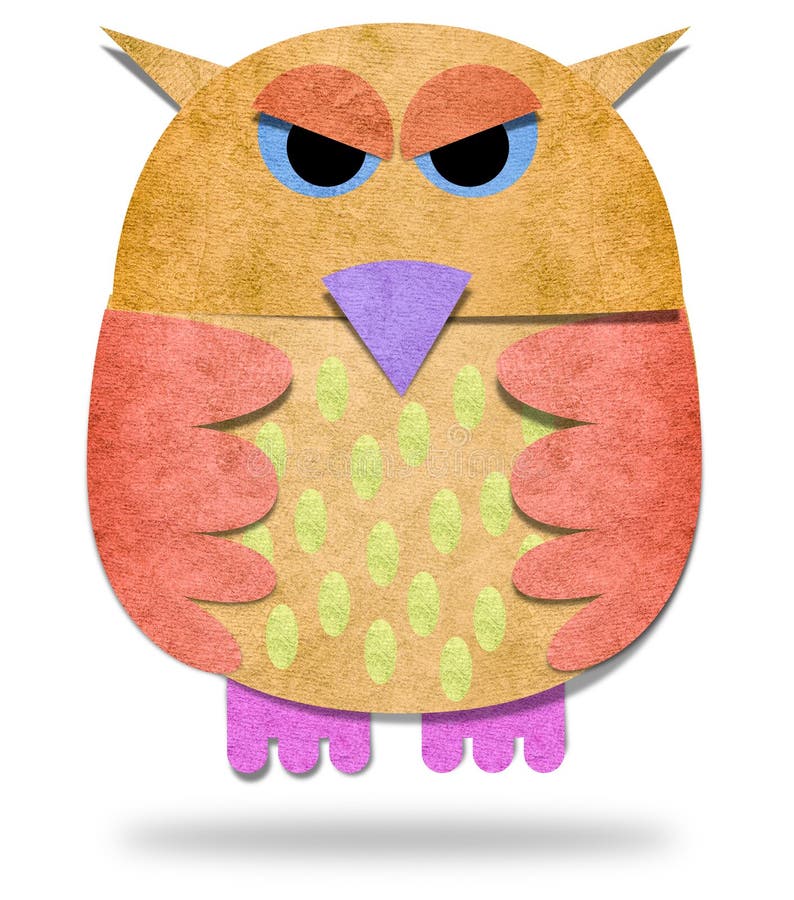 Corujas no branco ilustração stock. Ilustração de surpresa - 21773447
