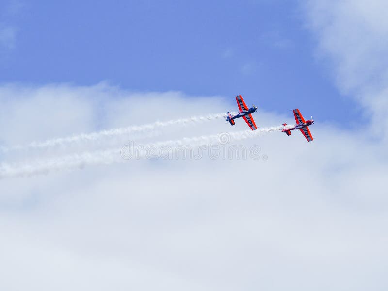 A Coruna - Spain - Aerobatic Show Editorial Photo - Image of team ...