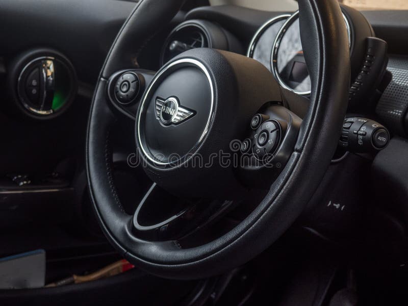 A Coruna, Spain - Inside of Mini Cooper Editorial Photography - Image ...