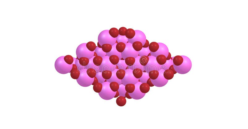 Corundum Molecular Structure Isolated on White Stock Illustration ...