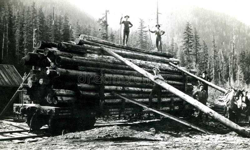 Corvallis And Eastern Railroad Logging Car Picture. Image: 222434590