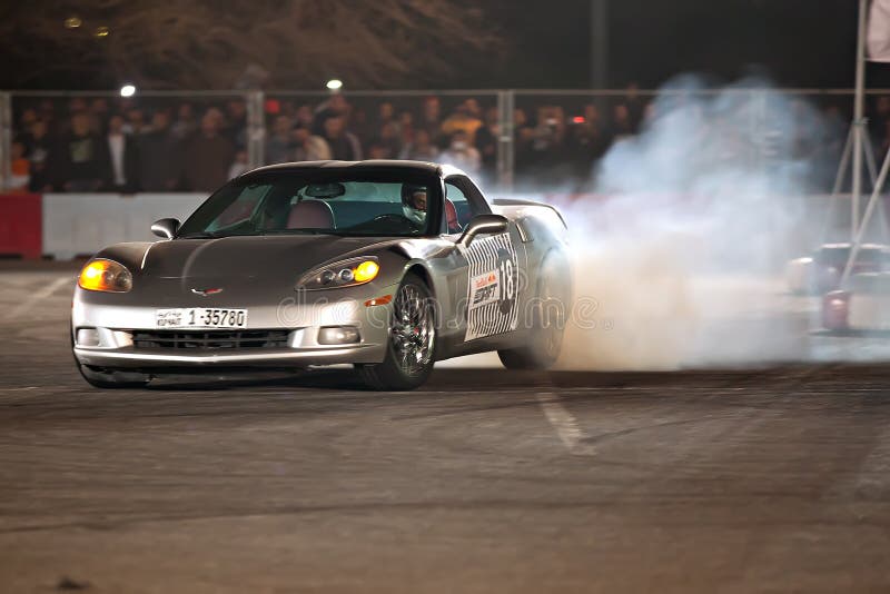 Corvette car drift editorial image. Image of show, drifting - 23737480