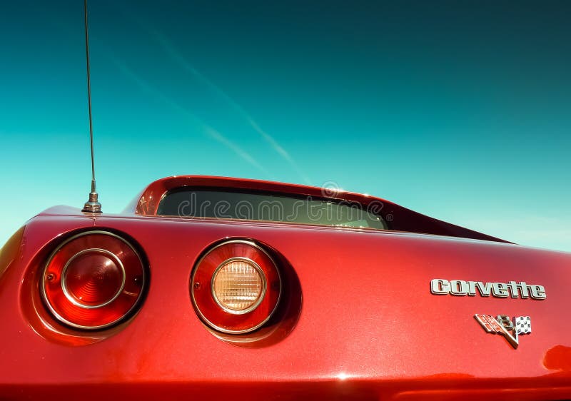 Corvette editorial stock photo. Image of rear, vehicle - 54064208