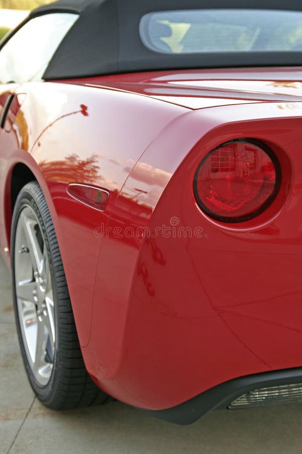 Corvette rear view stock photo. Image of tail, stylish - 1228606