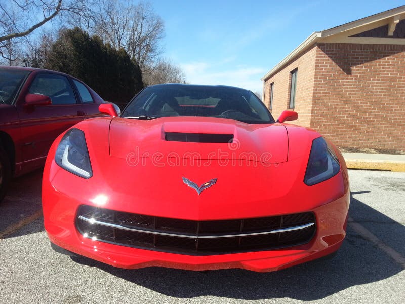 Corvette sting ray 2014 editorial stock photo. Image of sting - 51518033