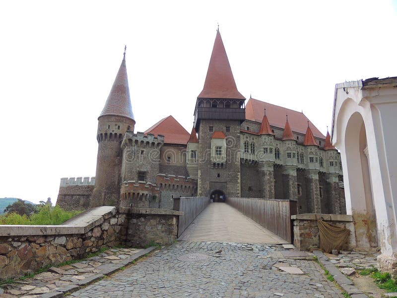 Corvin Castle stock image. Image of castle, architecture - 79422871