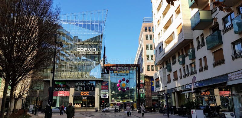 Corvin Plaza Mall in Budapest, Hungary Editorial Stock Photo - Image of ...