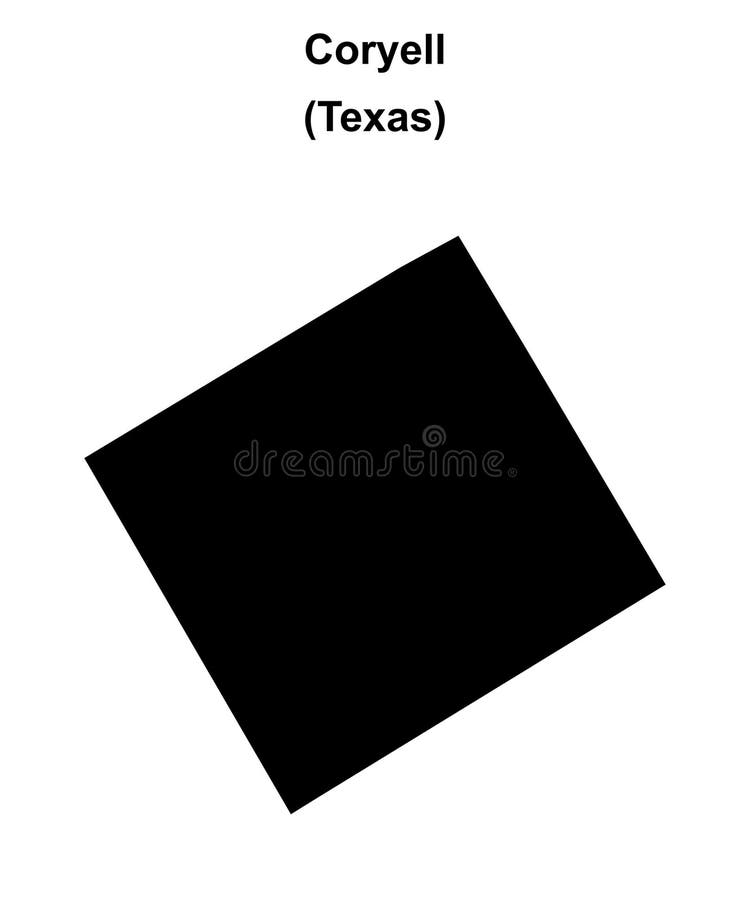 Coryell Outline Map Stock Illustrations – 9 Coryell Outline Map Stock ...