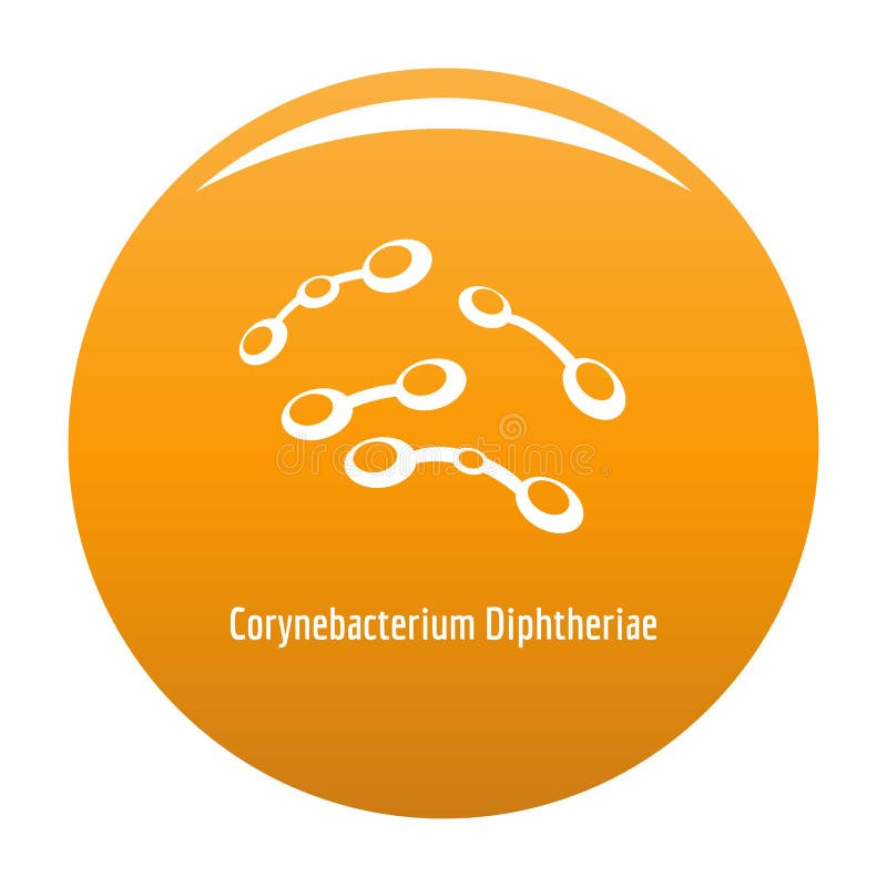 Corynebacterium Diphtheriae Icon Orange Stock Illustration ...