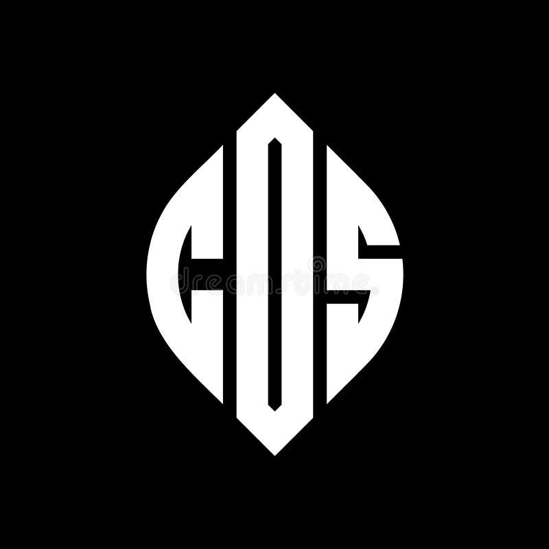 COS Circle Letter Logo Design with Circle and Ellipse Shape. COS ...