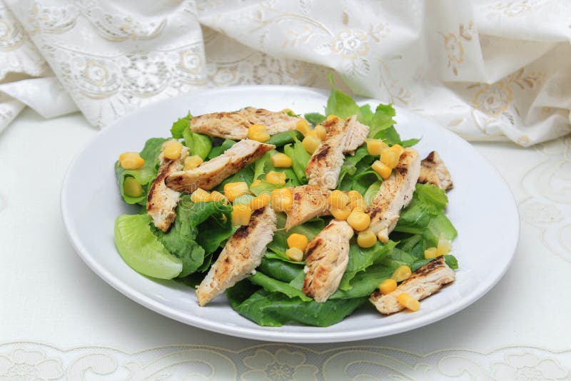 Cos lettuce salad stock photo. Image of vegetable, garnish - 76930462