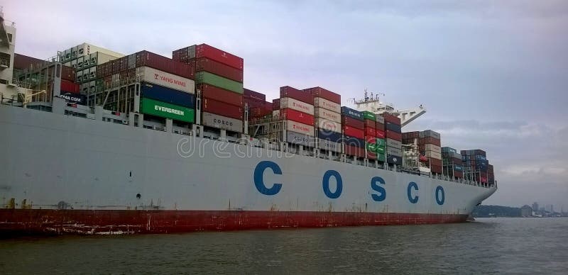 Cosco Pride container ship editorial image. Image of ship - 194864880