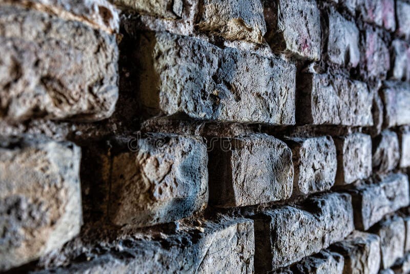 Cose-up View of a Old Brick Wall - Image Stock Photo - Image of closeup ...