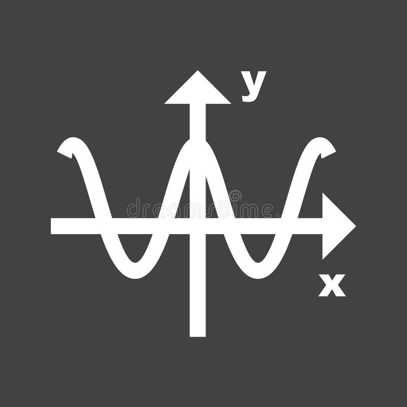Cosine Graph stock vector. Illustration of algebra, physics - 100322977