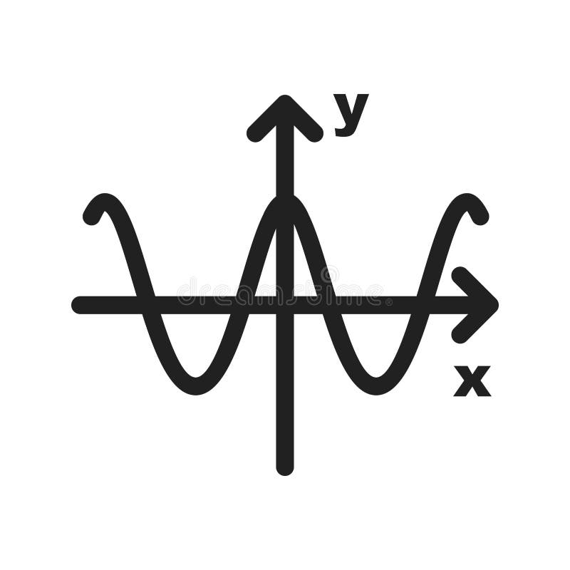 Cosine Graph stock vector. Illustration of algebra, physics - 100322977