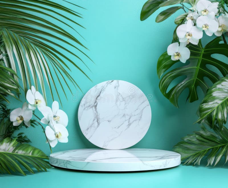 The Cosmetic Background is Utilized for Product Presentation and Podium ...