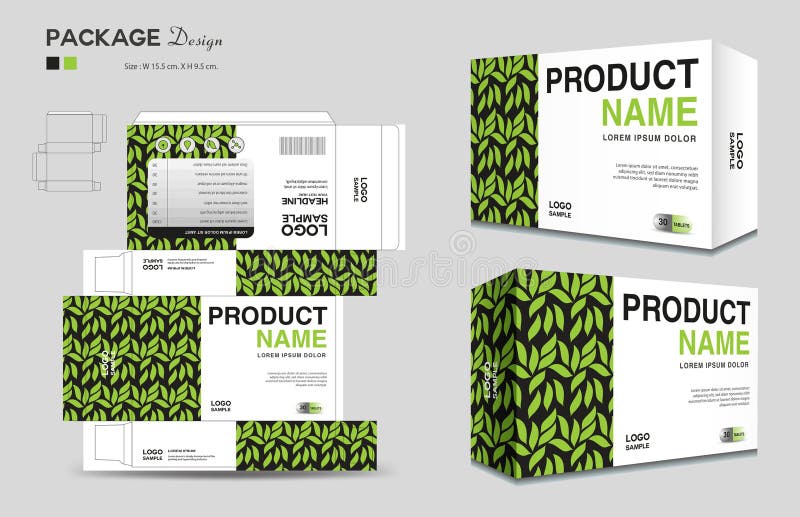 Cosmetic Box Design, Supplements Box Template, Package Design Template ...