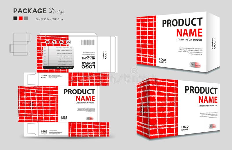 Cosmetic Box Design, Medical Package Design Template, Supplements Box ...