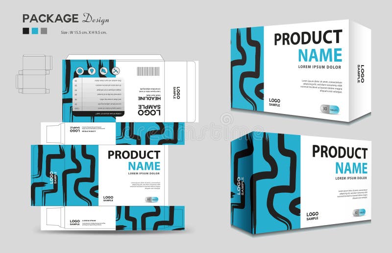 Cosmetic Box Design, Supplements Box Template, Package Design Template ...