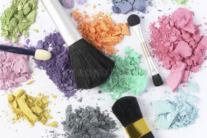 Colorful Cosmetic Powder Pigments Stock Photo - Image of care ...
