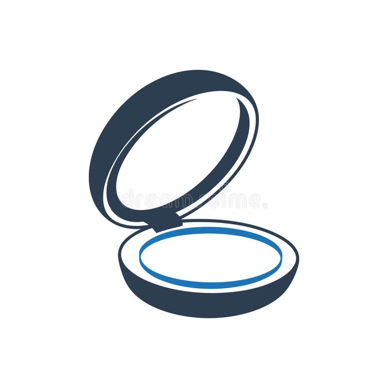 Cosmetic Compact Case Icon stock vector. Illustration of accessory ...