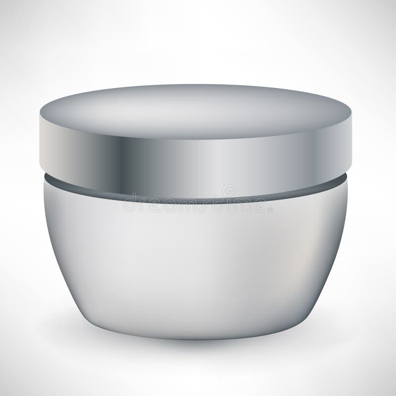 Cosmetic Cream Container Isolated Stock Vector - Illustration of bottle ...