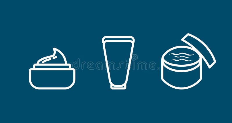 Cosmetic Cream Clip Art Set. Cosmetic Cream Vector Clip Art Set ...