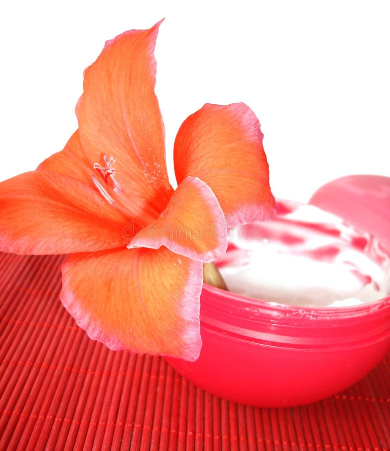 Cosmetic Cream with Flowers Stock Image - Image of herbal, fashion: 2951187