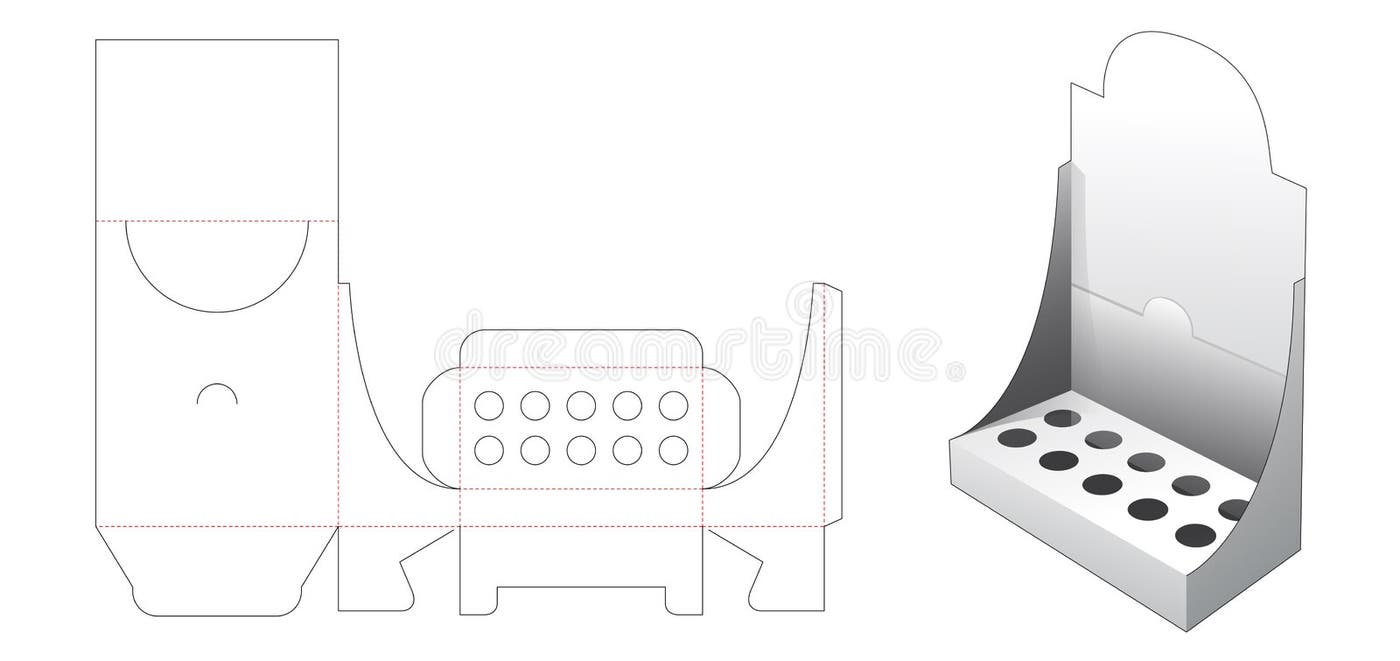 Cosmetic Display Box Die Cut Stock Illustrations – 618 Cosmetic Display ...