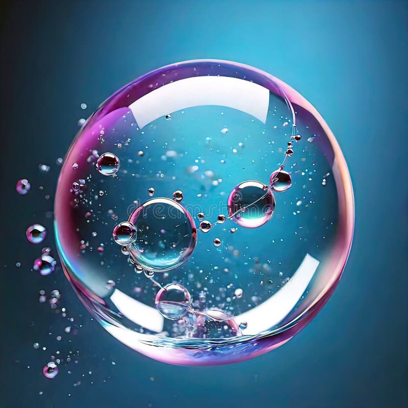 Cosmetic Essence, Liquid Water Molecules, Molecules Inside Liquid ...
