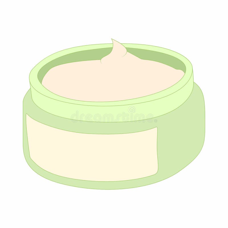 Cosmetic Face Cream Container Icon, Cartoon Style Stock Vector ...