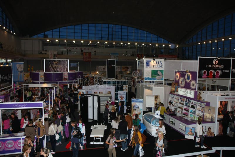 Cosmetic fair editorial image. Image of amusement, belgrade - 21830960