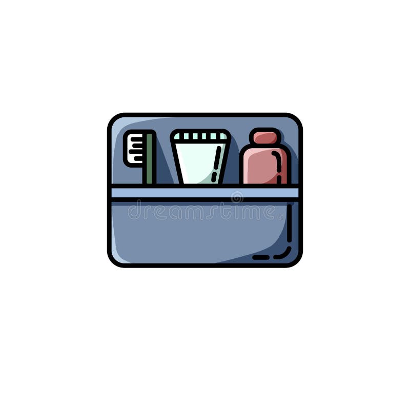 Cosmetic Flat Kit Icon. Vector Isolated Element Stock Vector ...