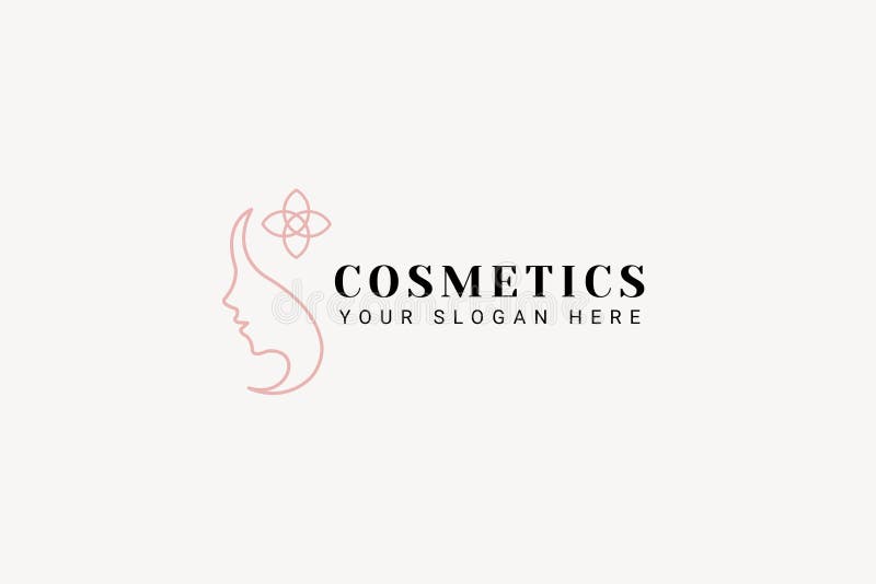 Cosmetic Logo Illustration stock vector. Illustration of typography ...